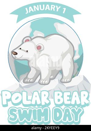 Polar Bear Plunge Day icon illustration Stock Vector Image & Art - Alamy