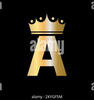 Letter D Charity Crown Logo Design With Unit Symbol Vector Template ...