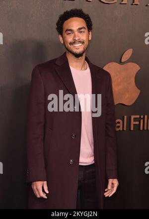 Trey Smith walking the red carpet at the premiere for Apple Original ...