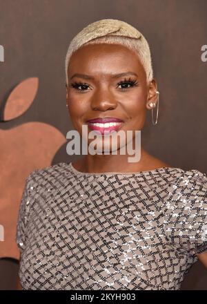 Alexis Louder walking the red carpet at the premiere for Apple Original ...