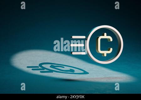 Beautiful abstract illustrations Cryptocurrency Coin Token symbol icon ...