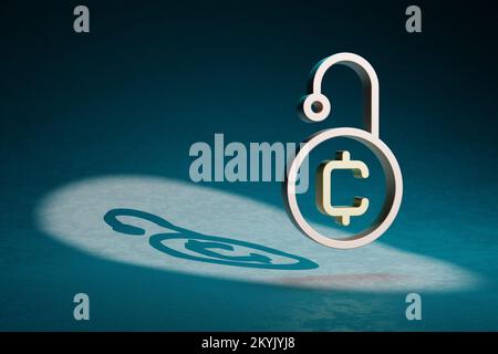 Beautiful illustrations Cryptocurrency Coin security symbol icon on a ...