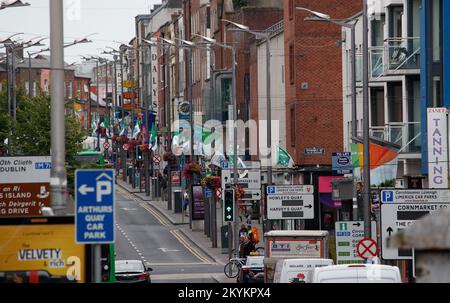 Limerick, Ireland - 28th July 2022: Sarsfield and William street in ...