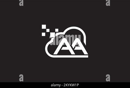 Cloud technology logo and Cloud Tech monogram Template and science and ...