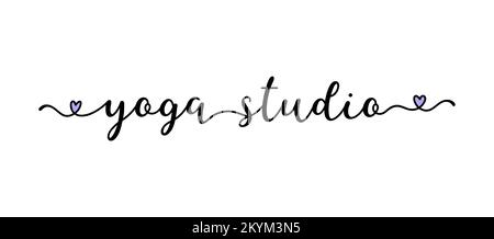 Hand sketched PILATES word as ad, web banner or logo. Lettering for ...