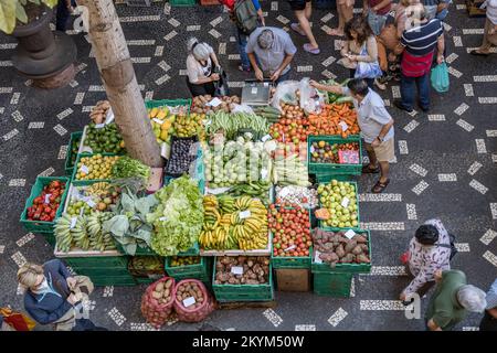 FUNCHAL, 2022 october 14, cityscape with lively commercial activity at ...