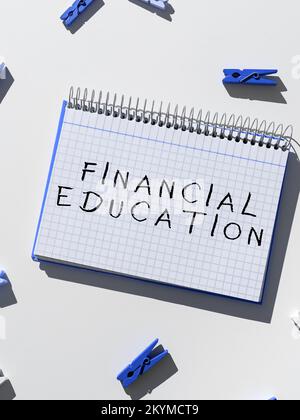 Conceptual caption Financial Education. Word Written on Understanding ...
