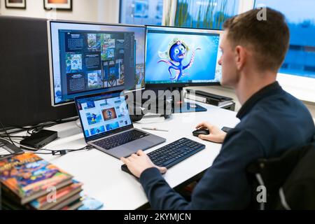 Virtual Interactive Environment Workstation Stock Photo - Alamy