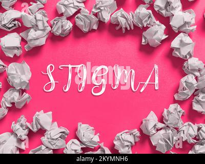 Inspiration showing sign Stigma. Business idea feeling of disapproval ...
