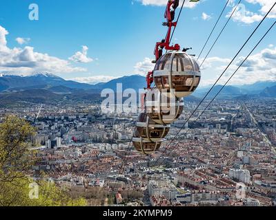 First urban cable car Stock Photo - Alamy