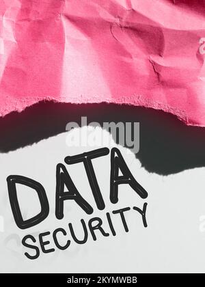 Text showing inspiration Data Security. Business concept ...