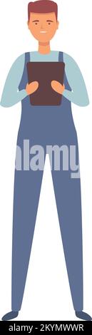 Gasman icon cartoon vector. Gas engineer. Pipe man Stock Vector Image ...