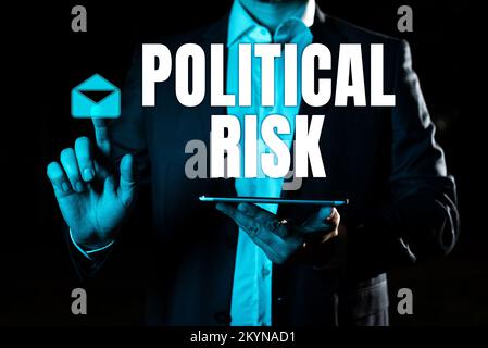 Writing displaying text Political Risk. Conceptual photo communications ...