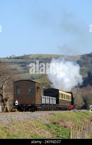 "Prince of Wales" at Llanbadarn Fawr with a mixed train Stock Photo - Alamy
