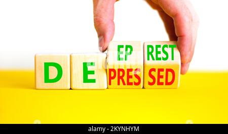 Depressed or deep rest symbol. Concept word Depressed or Deep rest on ...