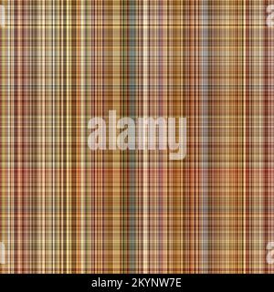 Woodland brown tartan seamless pattern textile. Tonal autumnal forest ...