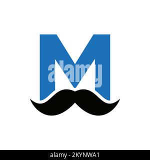 Letter Q Barbershop Logo Design. Hairstylist Logotype For Mustache ...