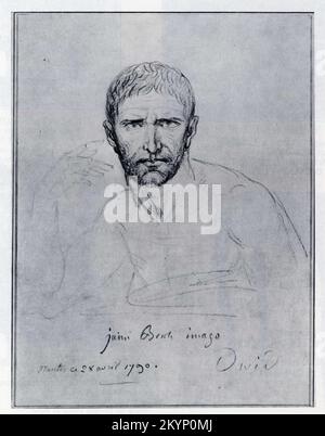 Jacques-Louis David, Tête de Brutus, 1790 Stock Photo - Alamy