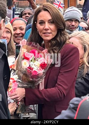 Chelsea, MA, USA. 1st Dec, 2022. Prince William and Princess Kate visit ...