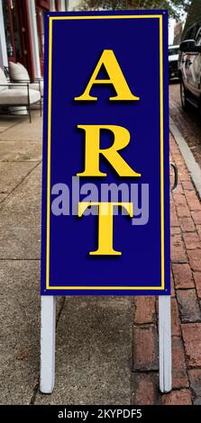 Local Art Sign Stock Photo - Alamy