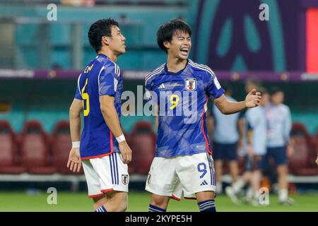 Doha, Catar. 01st Dec, 2022. FATI Ansu of Spain during the match ...