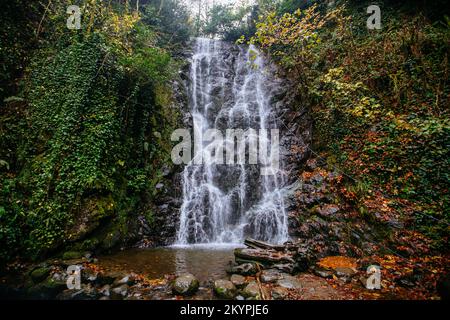 Beautiful waterfall Mirveti in Georgia Stock Photo - Alamy