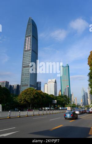 Shenzhen day central business plaza Stock Photo - Alamy