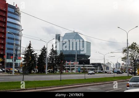 Belarus, Minsk - 18 august, 2022: Orthodox Church on the Nemiga close ...