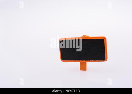 Colorful little signboard on a white background Stock Photo - Alamy