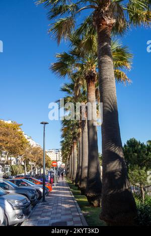 MARBELLA, ANDALUSIA, SPAIN - NOVEMBER 3, 2021 welcome sign for the ...