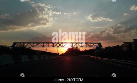 Silhouette photography of the quiet streets of Tehran in the early ...