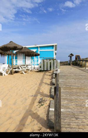 Comporta, Grandola, Portugal- October 28, 2022: Relaxing bar terrace in ...