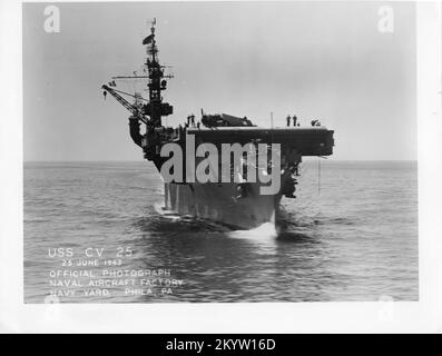 Photograph of the USS Cowpens (CV-25) (CVL-25) , Ships, Naval Vessels ...