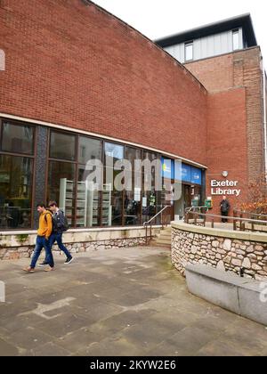 Exeter library, Devon Stock Photo - Alamy