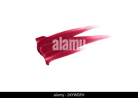 Abstract swatch of shimmer lipgloss smear,colored in red Stock Photo ...