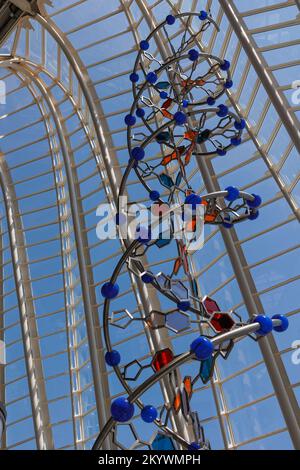 Giant Structure Representing the Helical Shape of Dna Stock Photo - Alamy