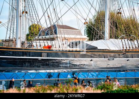 Cutty Sark boat musuem in London, near Maritime museum Stock Photo - Alamy