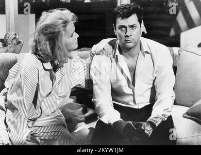 Tony Curtis, Debbie Reynolds, on-set of the Film, "Goodbye, Charlie ...