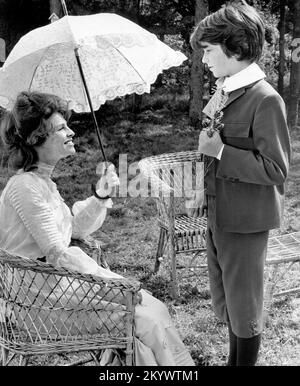 Julie Christie, Dominic Guard, on-set of the Film, "The Go-Between ...