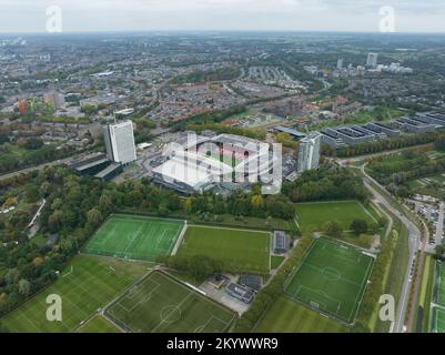 Aerial view, Stadion Galgenwaard, football stadium, Utrecht, Province ...