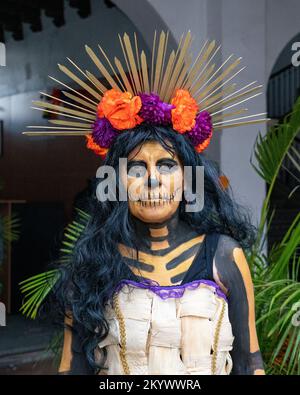 Woman Dressed as La Catrina Character, Dia De Los Muertos, 2021, NYC ...