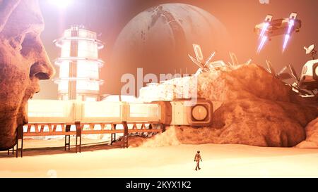 Space base, ancient civilizations from other worlds. Discoveries of new ...