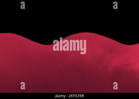 magenta bubbly boiling water against black background. Color of the ...