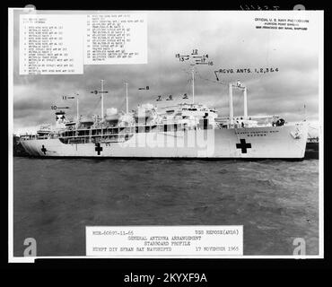 AH-16 Repose , Ships, Naval Vessels, Boats, Naval History, Navy Stock ...