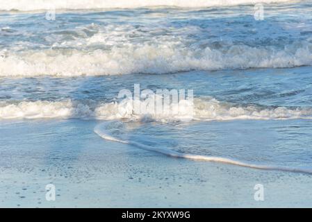 Beach shore with waves. Guaibim beach. City of Valenca, Brazil Stock ...