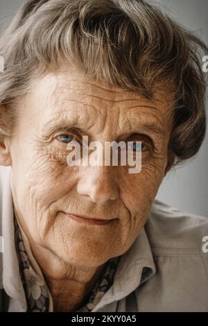 Astrid Lindgren portrait, children's book author Stock Photo - Alamy