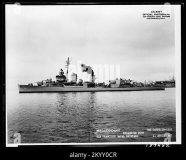 DD-550 Cappa , Ships, Naval Vessels, Boats, Naval History, Navy Stock ...