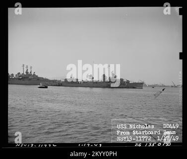 DD-449 Nicholas , Ships, Naval Vessels, Boats, Naval History, Navy ...