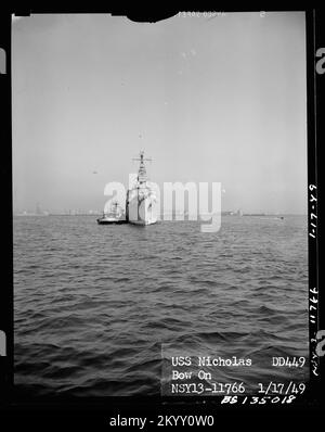 USS Nicholas (DD-449) is a Fletcher-class destroyer of the U.S. Navy ...