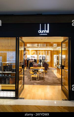 SINGAPORE - NOVEMBER 08, 2015: entrance to Burberry store. Burberry ...